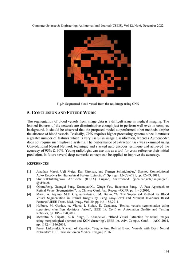CONVOLUTIONAL NEURAL NETWORK BASED RETINAL VESSEL SEGMENTATION | PDF