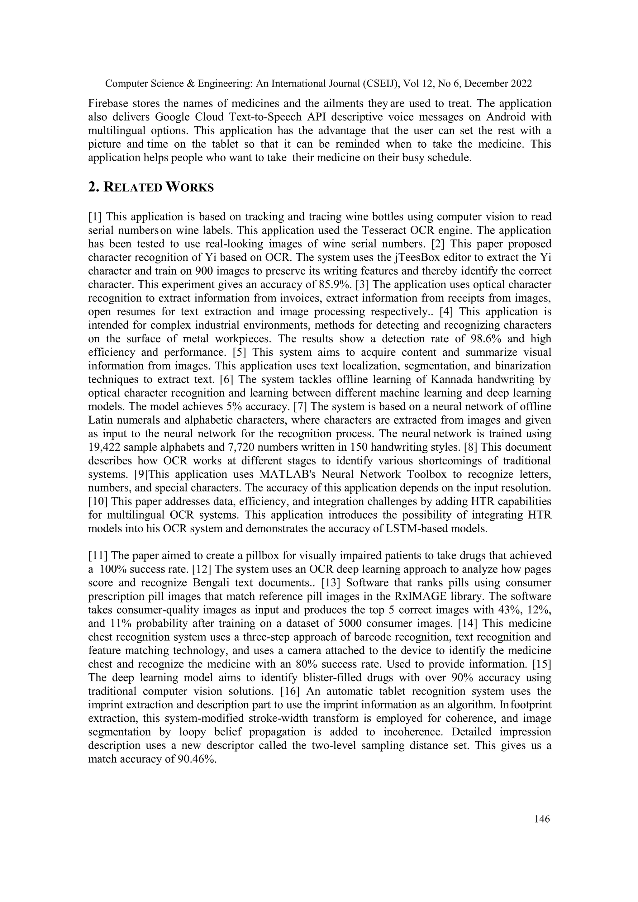 RECOGNIZATION HOLIC- MEDICINE DETECTION USING DEEP LEARNING TECHNIQUES | PDF