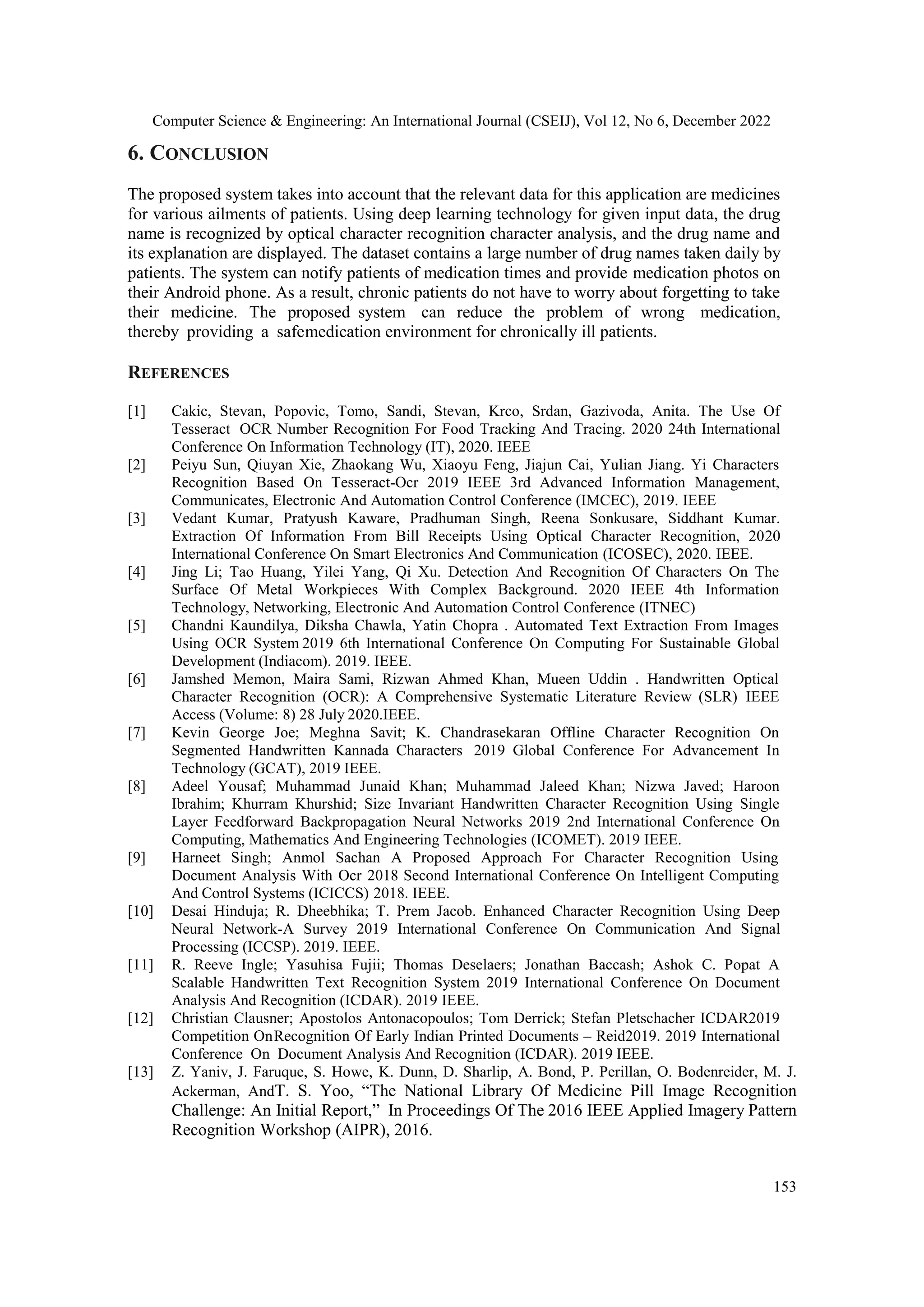 Recognization Holic- Medicine Detection using Deep Learning Techniques | PDF