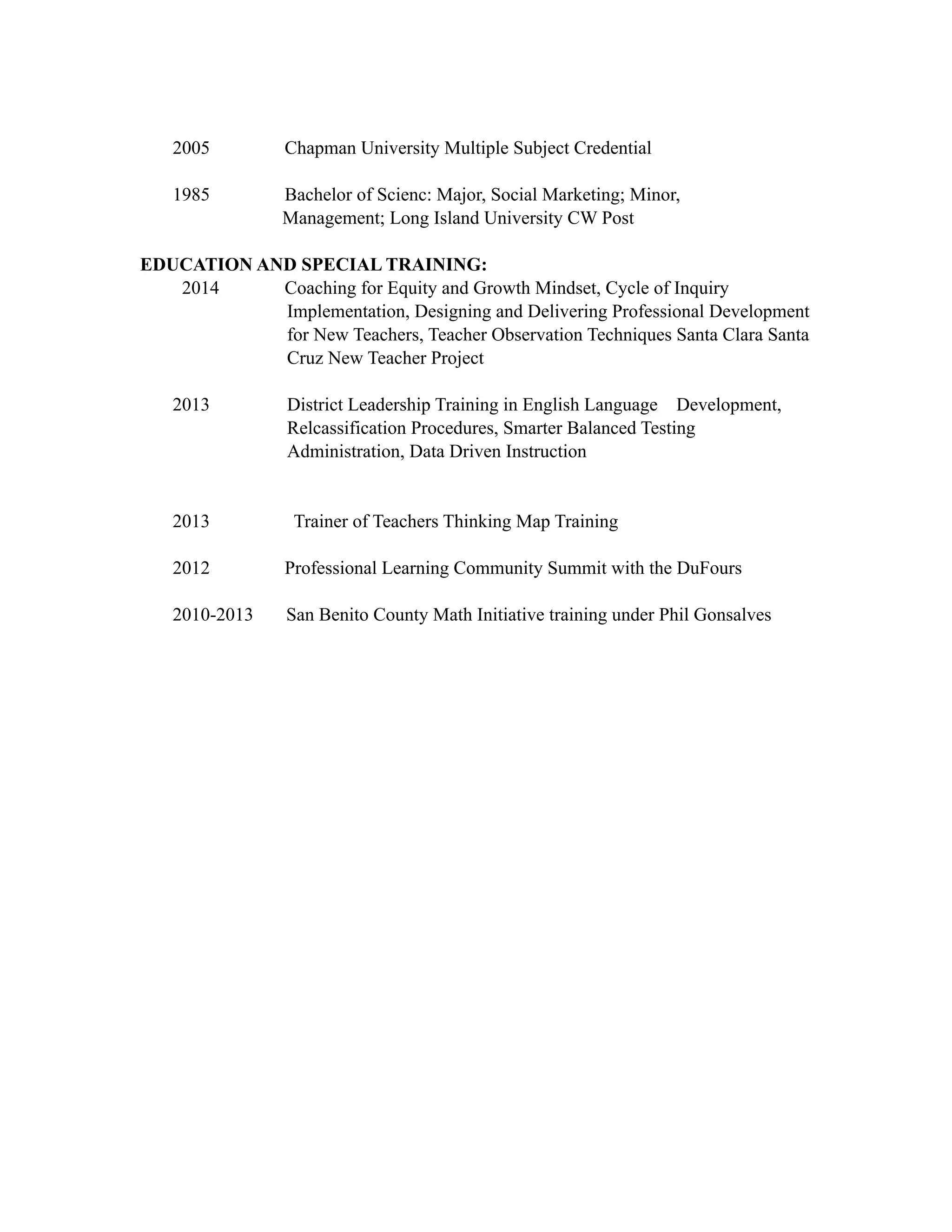 Resume 2015-3 | PDF