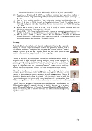 THE INTEGRATION OF ARTIFICIAL INTELLIGENCE INTO DATABASE SYSTEMS (AI-DB INTEGRATION REVIEW) | PDF