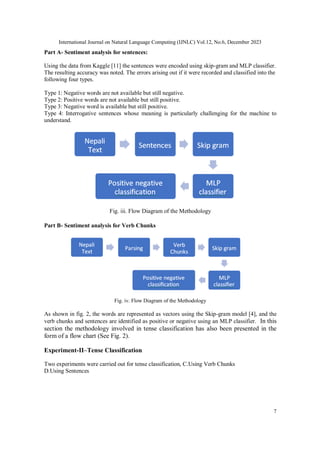 CHUNKER BASED SENTIMENT ANALYSIS AND TENSE CLASSIFICATION FOR NEPALI TEXT | PDF