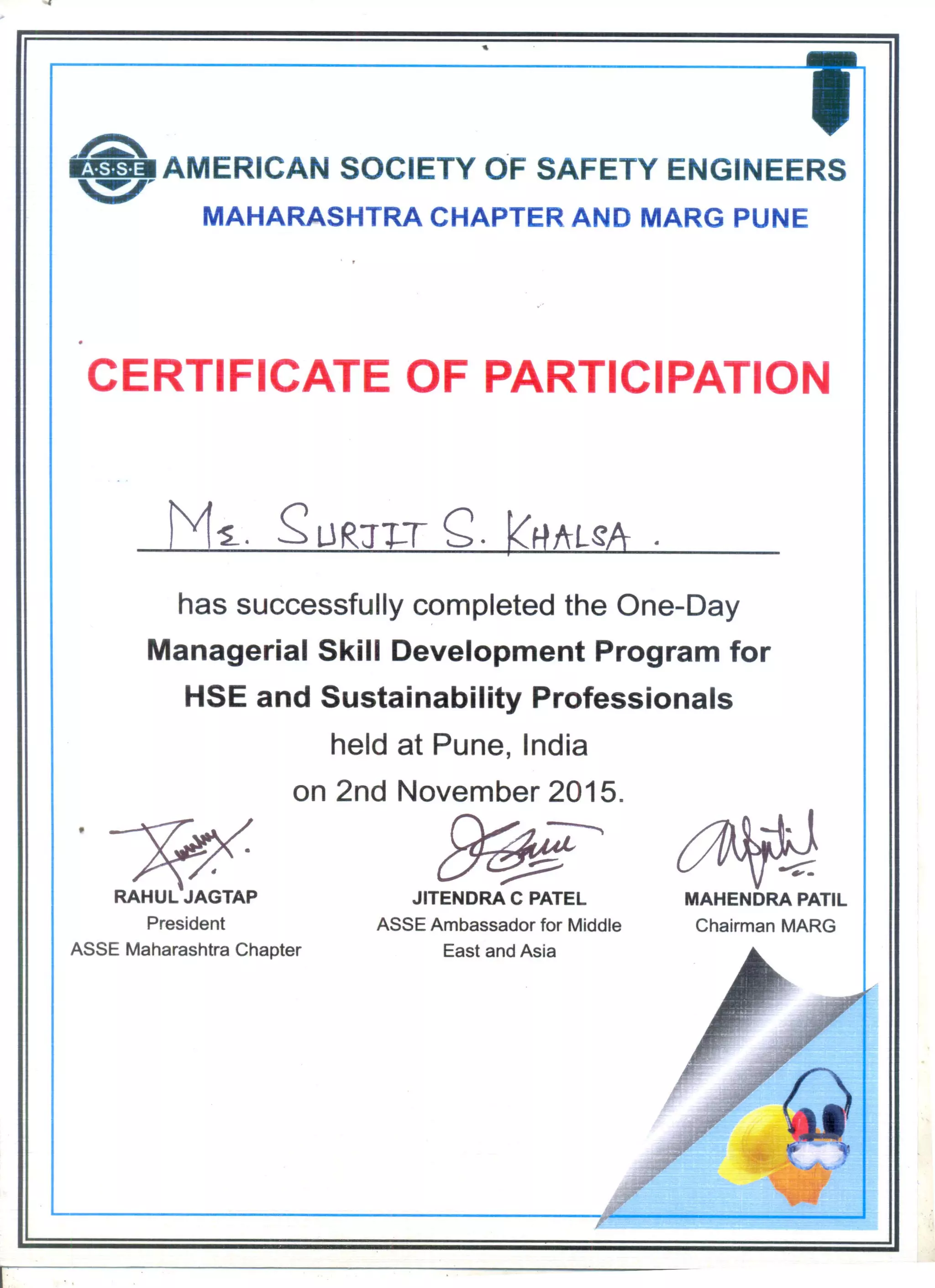 ASSE-MDP Certificate | PDF