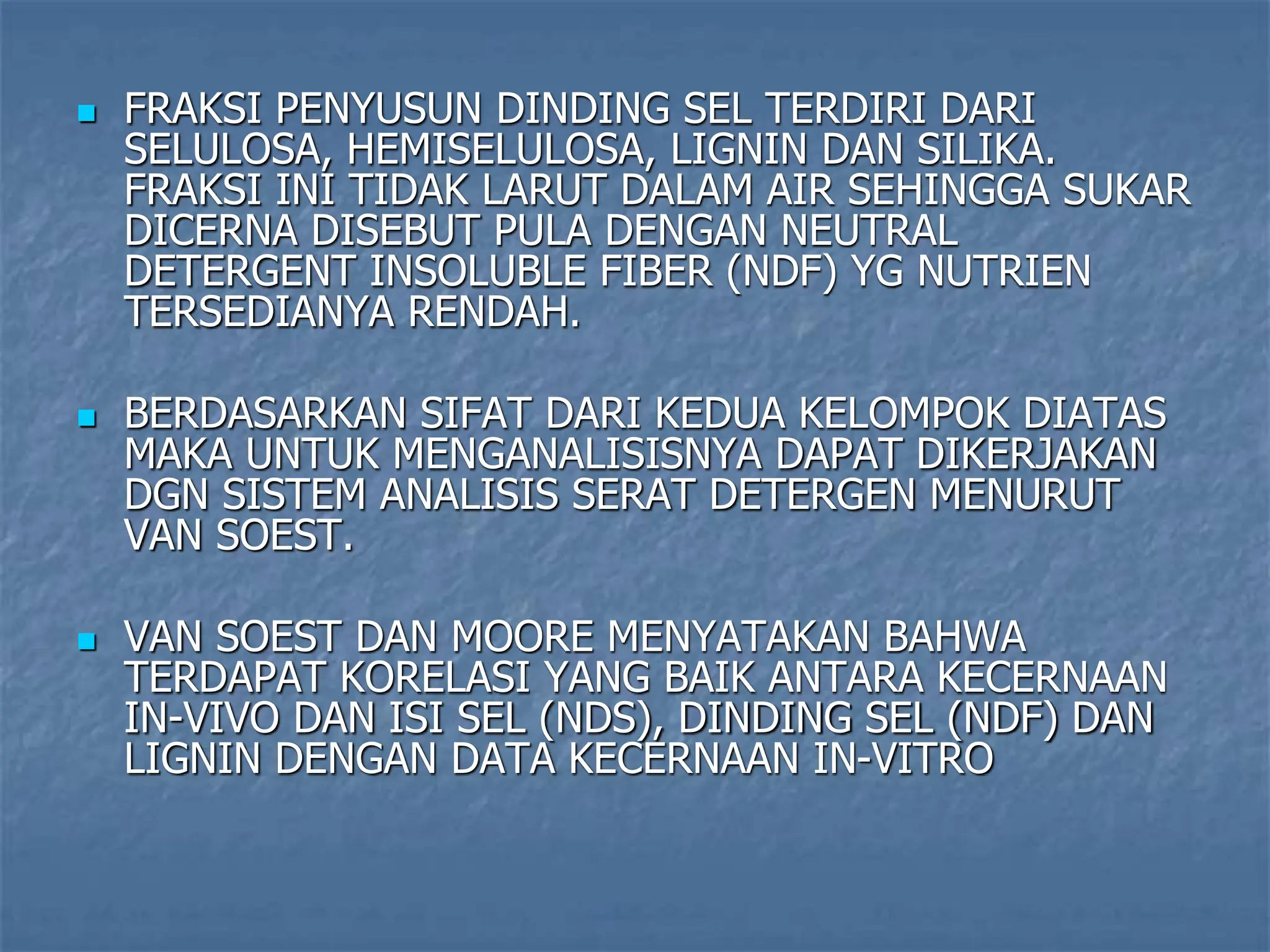 materi konsep analisis kimia pada pakan ternak | PPT