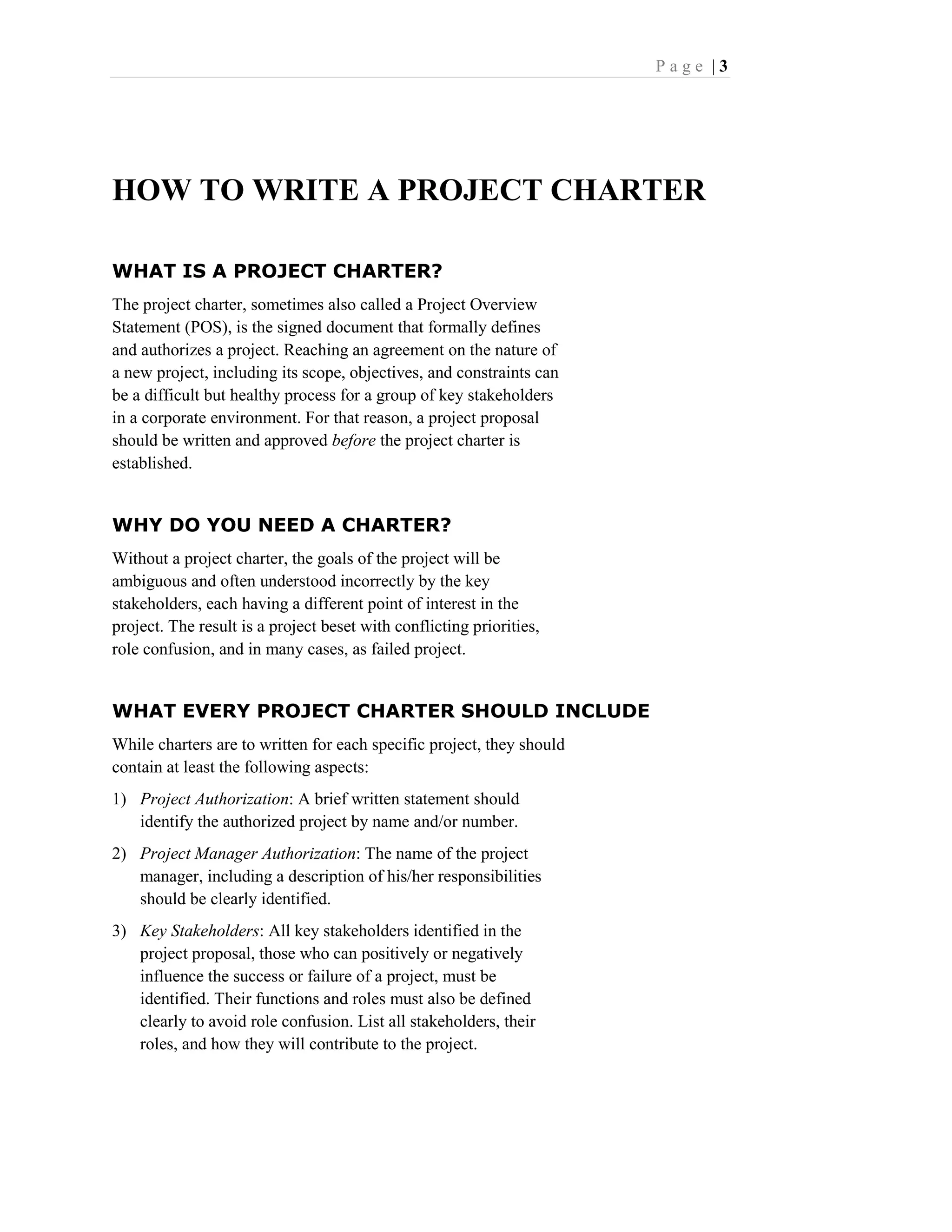 Article-How to Write a Project Charter | PDF