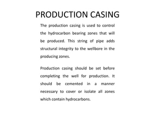 casing types casing seating depth and casing design | PPT