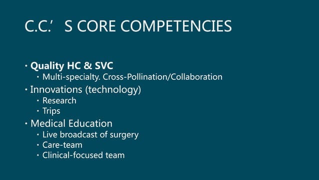 CLEVELAND CLINIC CASE STUDY | PPTX