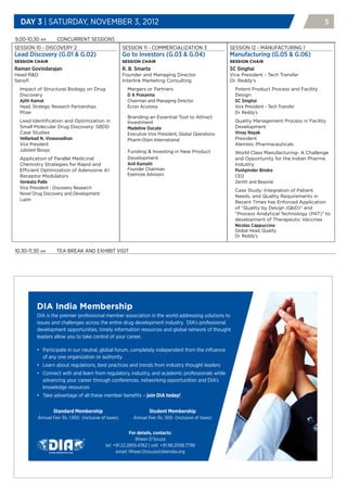 Drug Information Agency (dia) 7th annual conference: Kapil Khandelwal ...