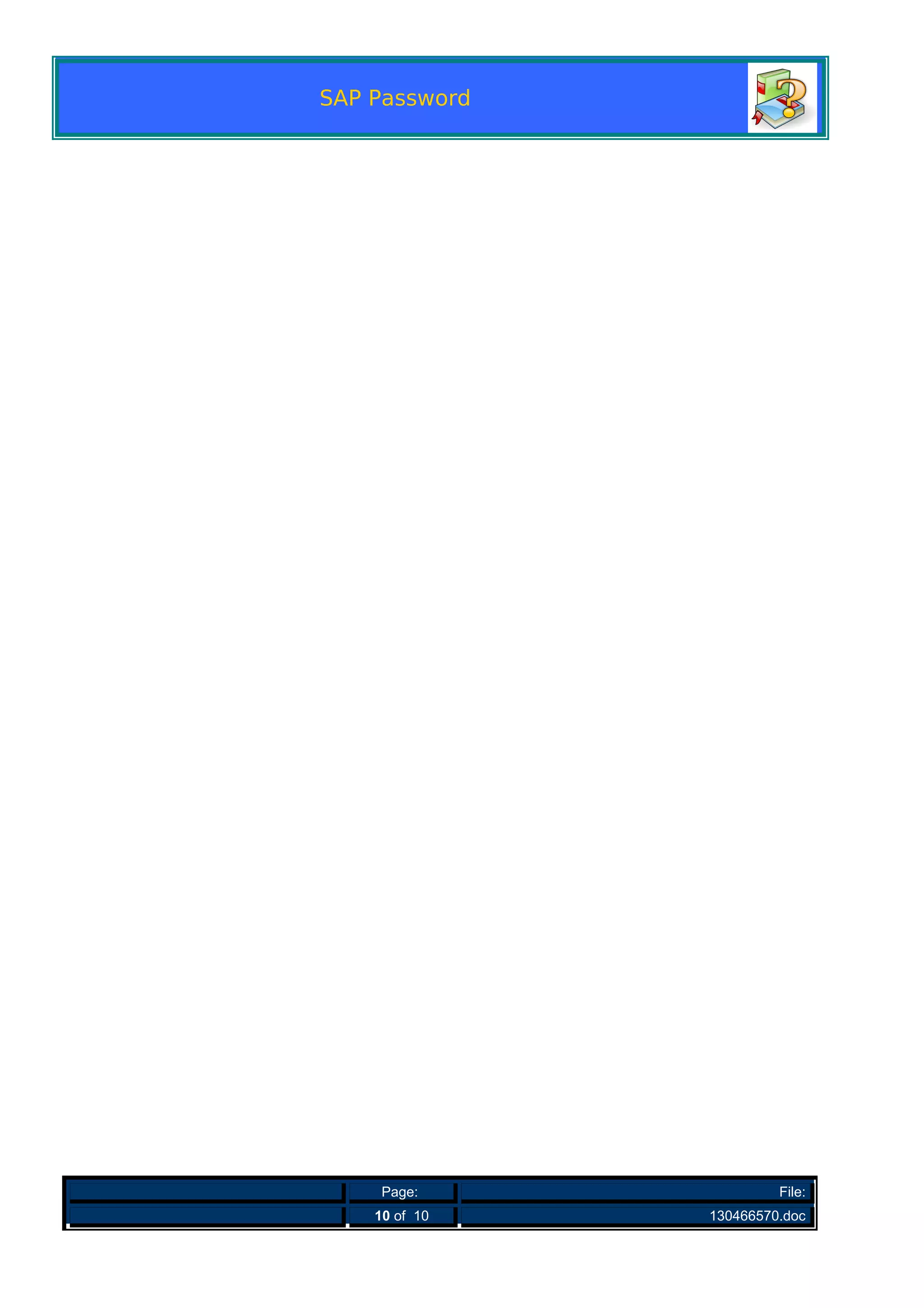 126611584 sap-password | PDF