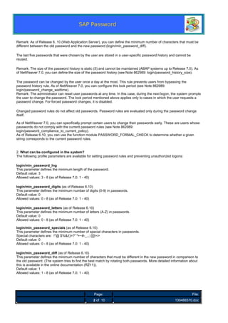 126611584 sap-password | PDF