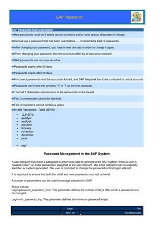 126611584 sap-password | PDF