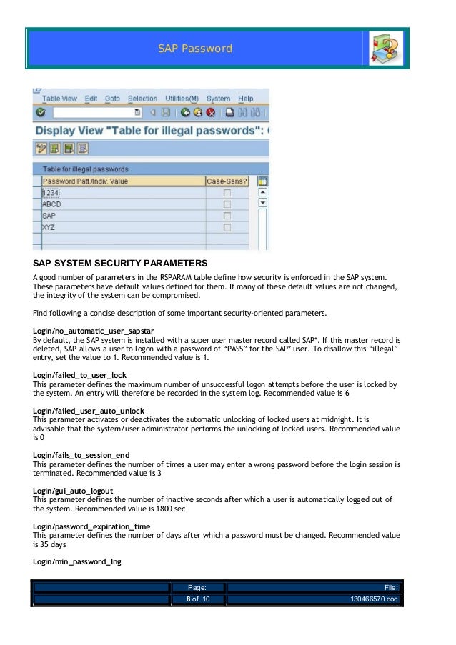 126611584 Sap Password