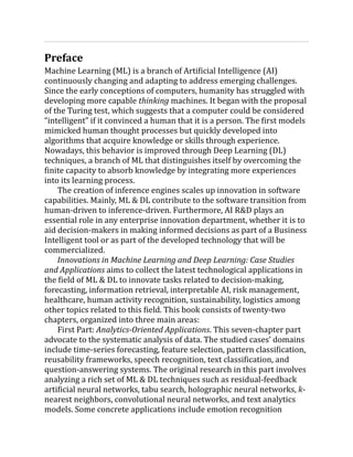 Innovations in Machine and Deep Learning Case Studies and Applications ...