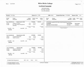 MMC Transcripts-Erik Gray | PDF