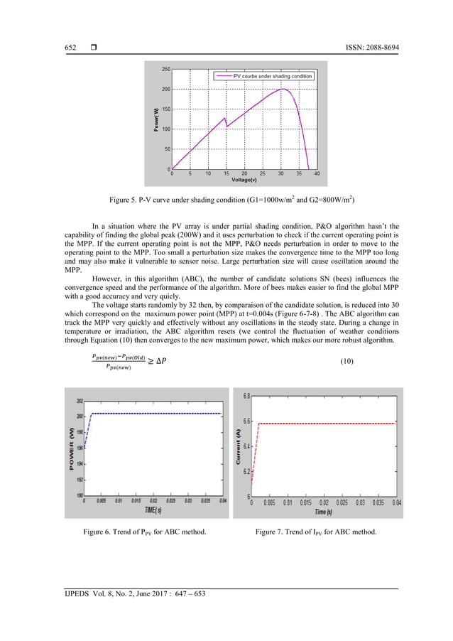 An Advanced MPPT Based on Artificial Bee Colony Algorithm for MPPT Photovoltaic System under ...