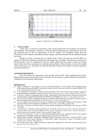 An Advanced MPPT Based on Artificial Bee Colony Algorithm for MPPT Photovoltaic System under ...