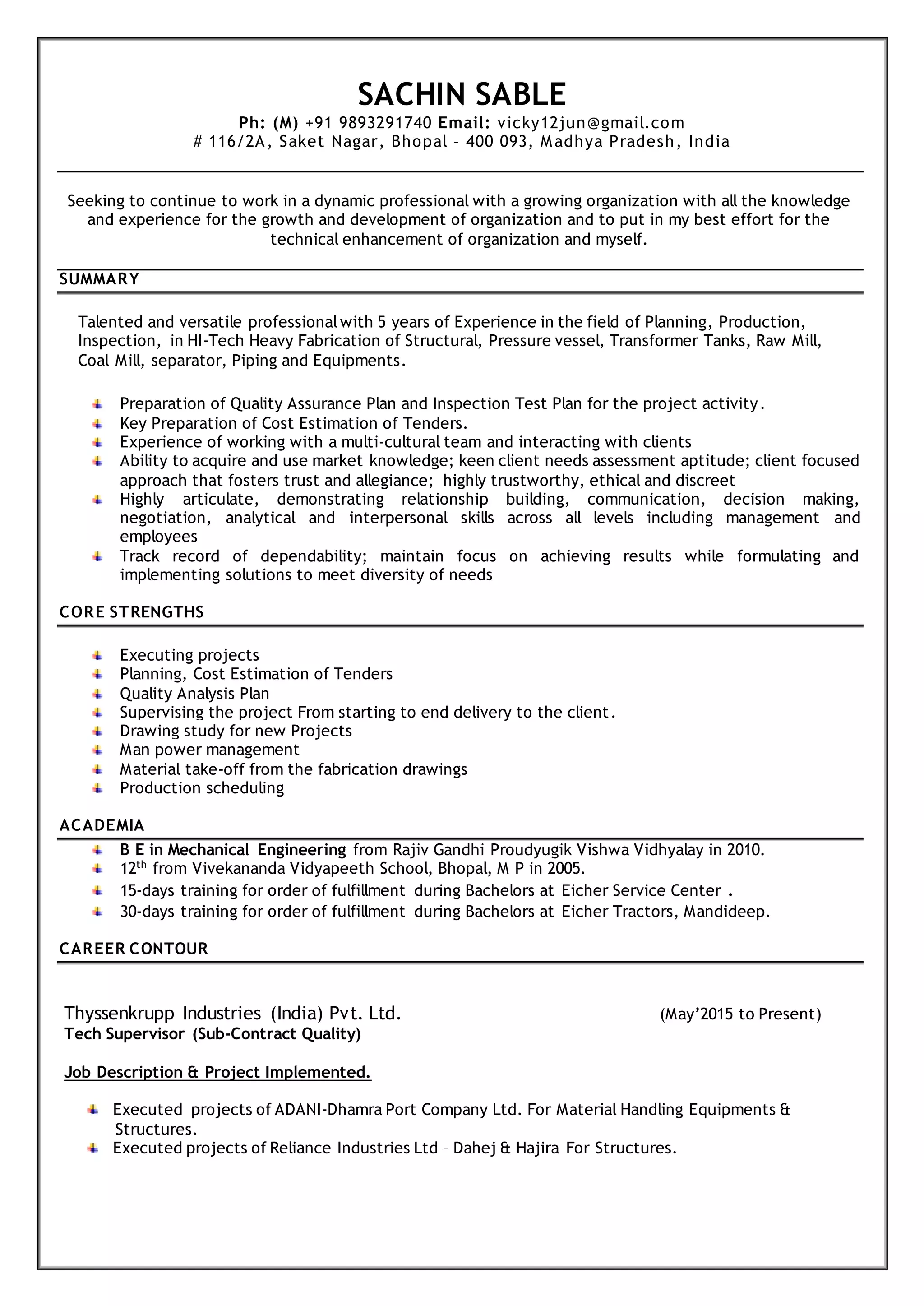 Sachin sable-Resume | DOCX