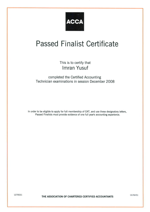 CAT Certificates.PDF | Education