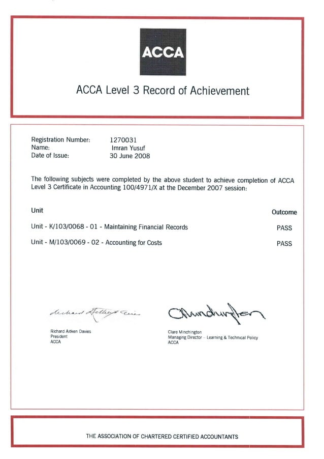 CAT Certificates.PDF | Education