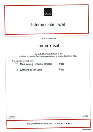 CAT Certificates.PDF | Education