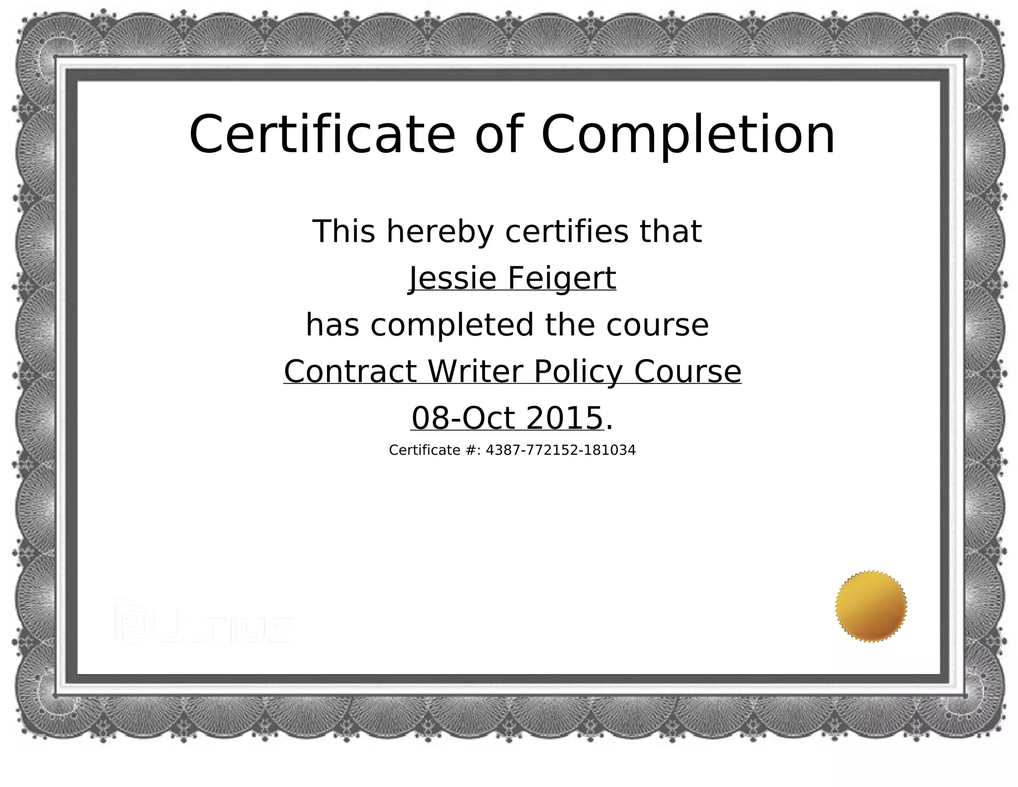 certificate | PDF