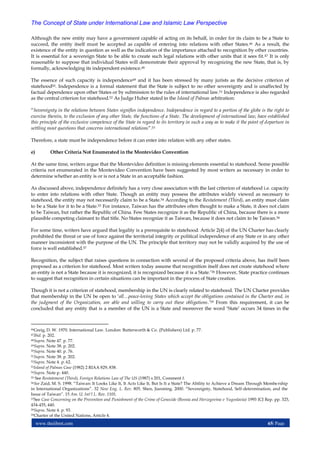 The Concept of State under International Law and Islamic Law ...
