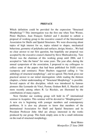 An Anthology Of Structural Morphology Rene Motro | PDF