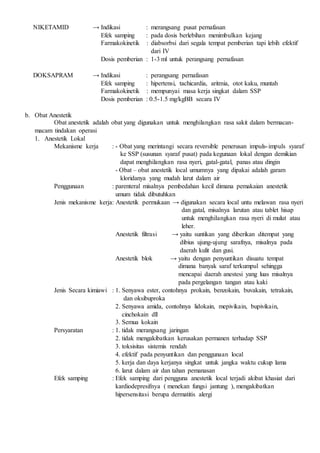 126990 penggolongan obat sistem pencernaan & sistem saraf | DOCX