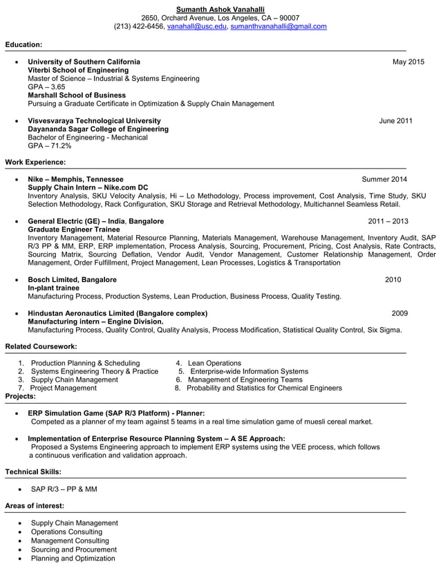 Resume_ Sp15_Sumanth Vanahalli | PDF