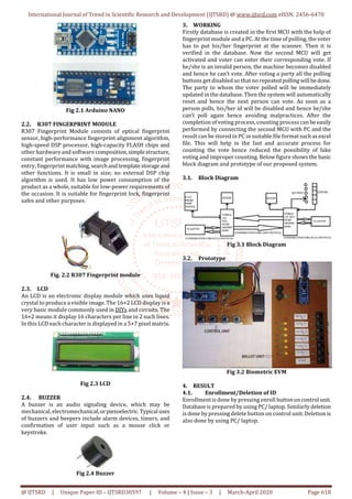 Biometric Electronic Voting Machine | PDF