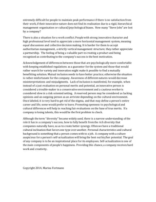 Diversity and Inclusion as a prerequisite for a company’s success ...