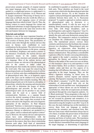 The Interrelation of Stylistic Devices and Phraseological Units in ...