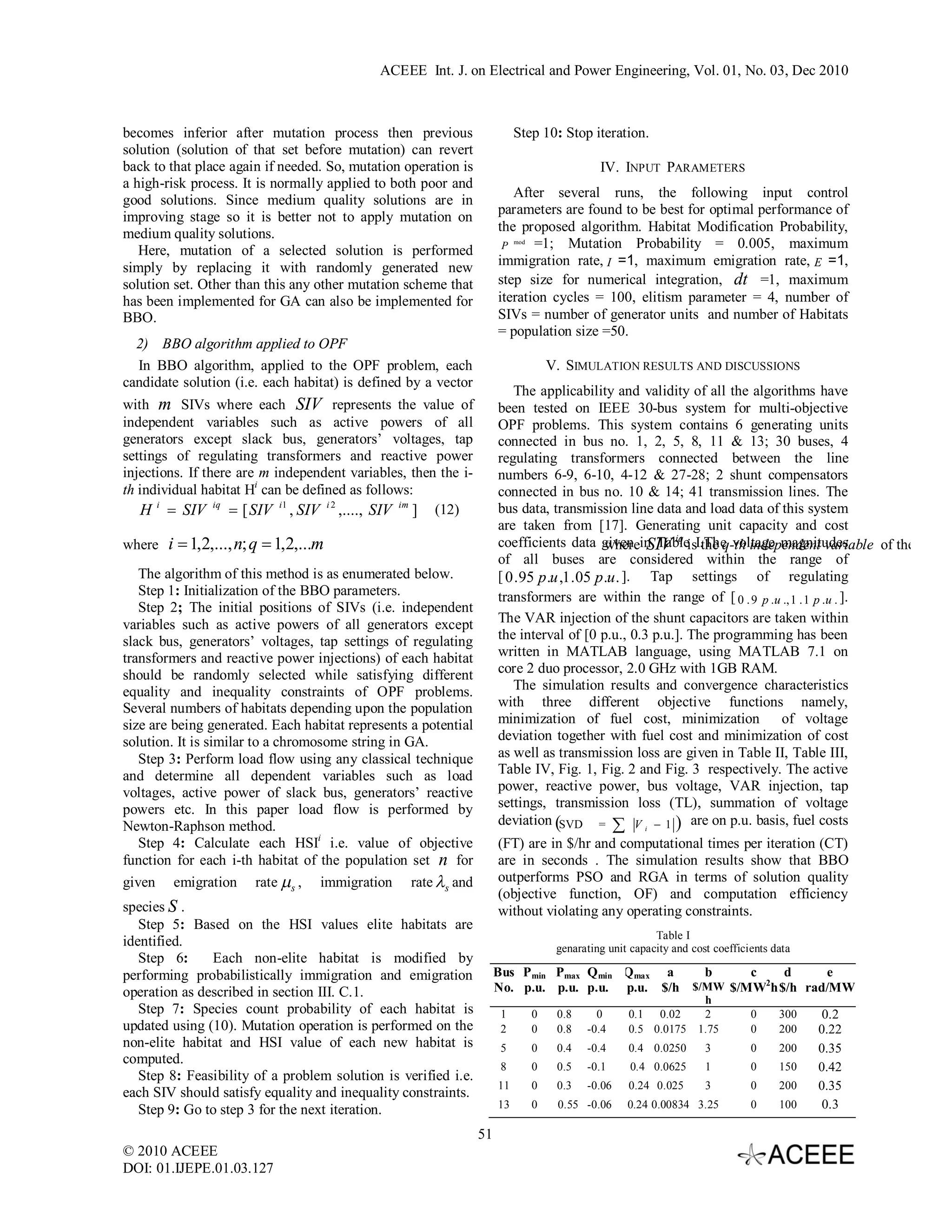 Biogeography Based Optimization Approach For Optimal Power Flow Problem Considering Valve