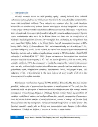 Fuzzy Logic Modeling Approach for Risk Area Assessment for Hazardous ...