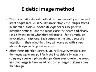 127. Useful of Brainstorming techniques | PPTX | Arts and Crafts ...