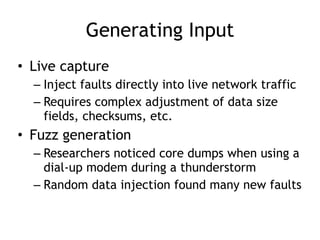 Ch 16 & 17 Fault Injection & Fuzzing | PDF