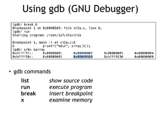 127 Ch 2: Stack overflows on Linux | PPT | Free Download