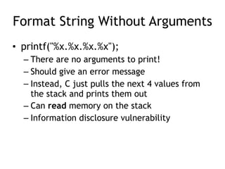 CNIT 127 Ch 4: Introduction to format string bugs | PPT