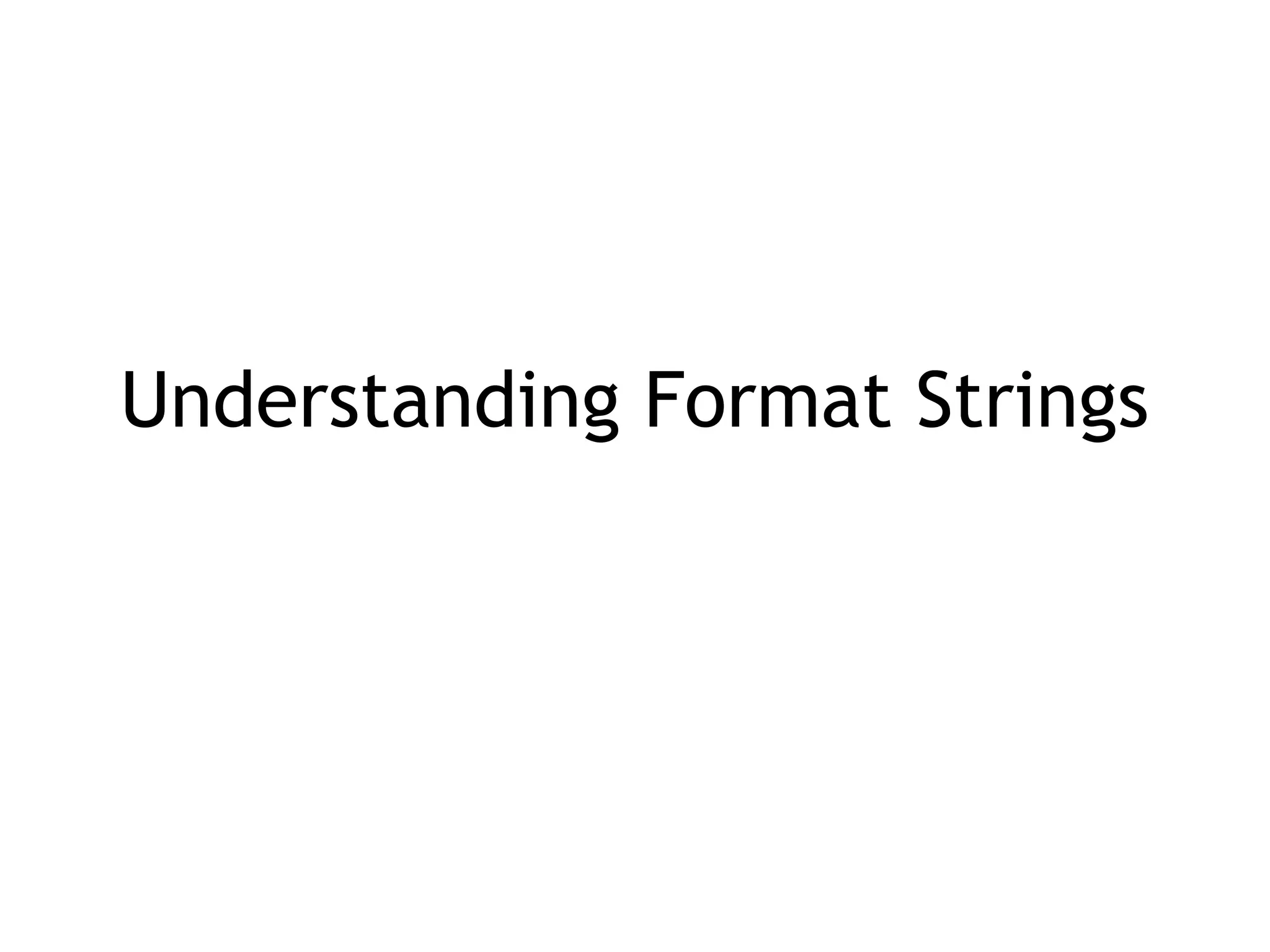 CNIT 127: Ch 4: Introduction to format string bugs | PPT