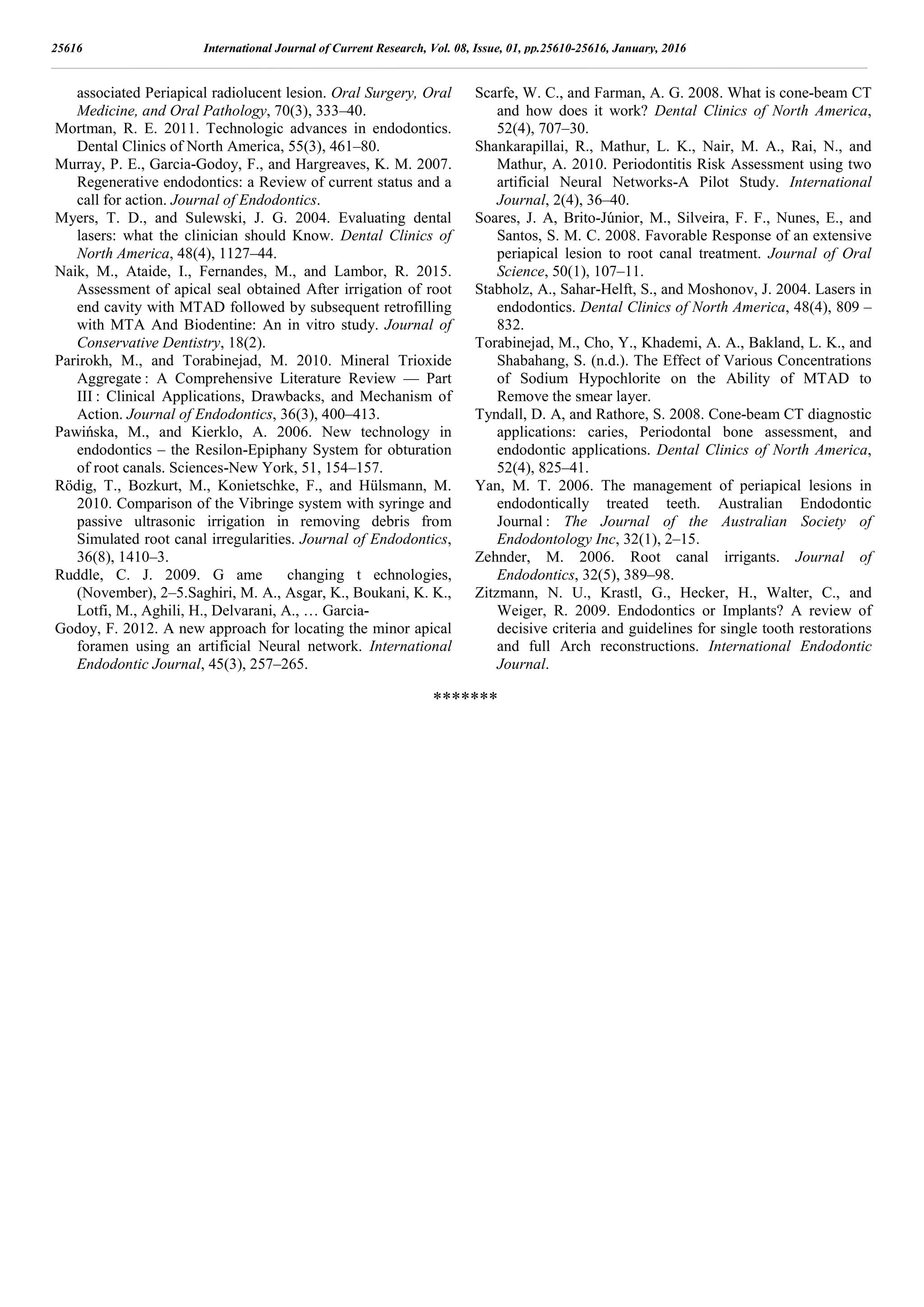 future of endodontics | PDF