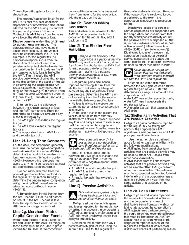 Form 4626-Alternative Minimum Tax-Corporations | PDF