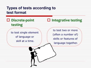 types-of-test-and-testing | PPT