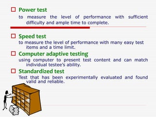 types-of-test-and-testing | PPT