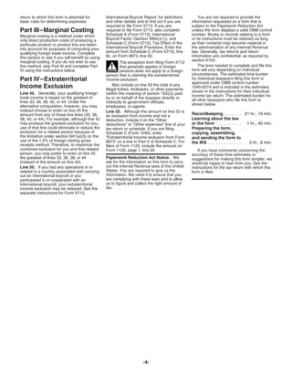 Instructions for Form 8873, Extraterritorial Income Exclusion | PDF