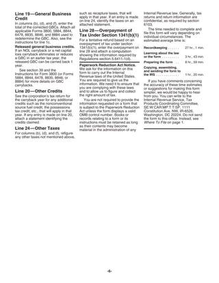 Instructions for Form 1139, Corporation Application for Tentative ...