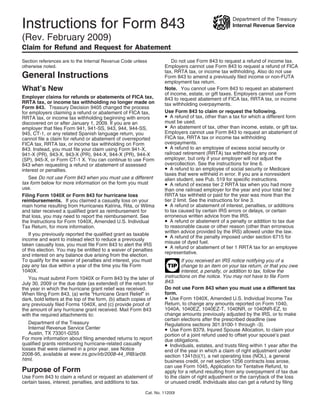 Instructions for Form 843, Claim for Refund and Request for Abatement | PDF