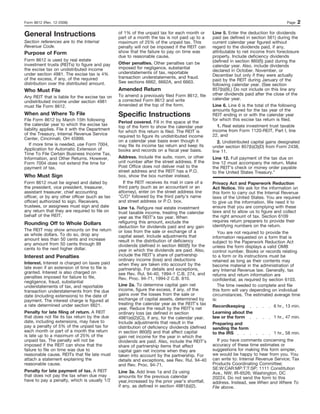 Form 8612 Return of Excise Tax on Undistributed Income of Real Estate ...