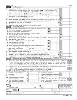 Form 990-T Exempt Organization Business Income Tax Return (and proxy ...