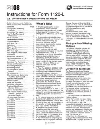 Instructions for Form 1120-L, , U.S. Life Insurance Company Income Tax ...